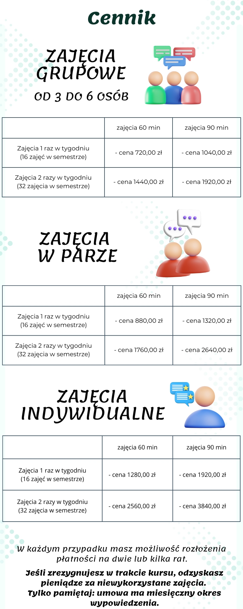 Cennik – Oki Doki Languages